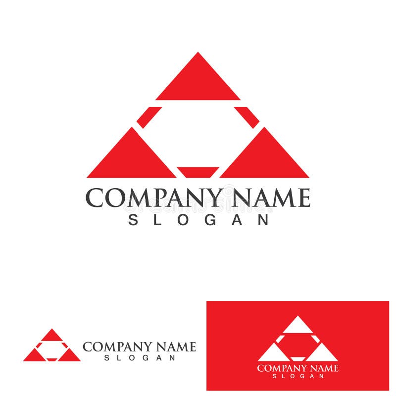 Pyramid Logo and Symbol Vector Element Stock Vector - Illustration of ...