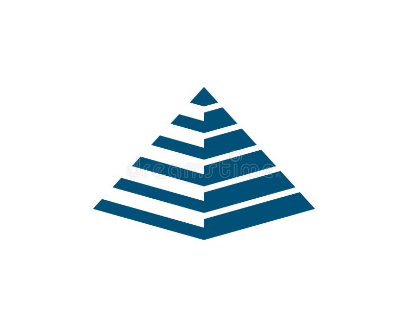 Pyramid Logo Template stock vector. Illustration of internet - 66201649