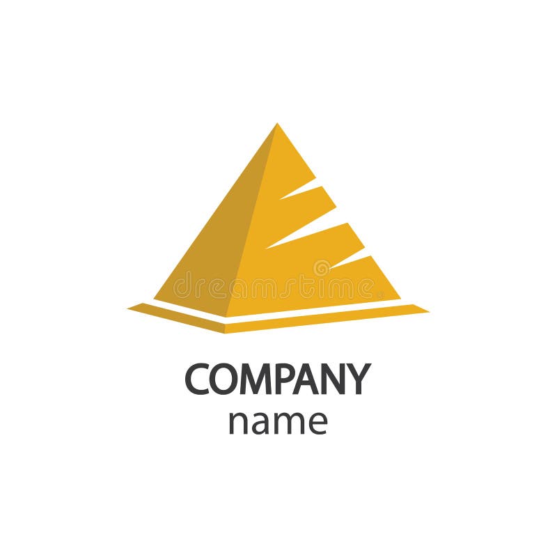 Pyramid logo vector icon stock vector. Illustration of tourism - 170352252