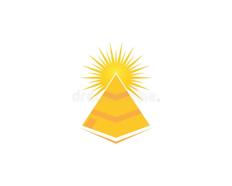 Pyramid Logo Vector Template Pyramid Logo Vector Template Stock Vector ...