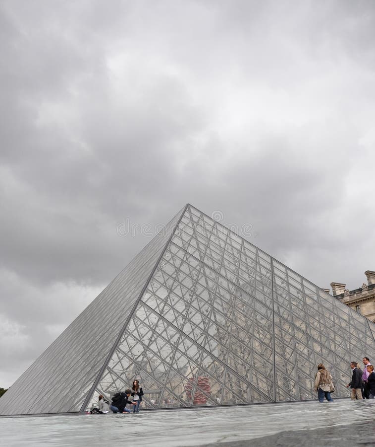 Pyramid of Louvre Museum in Paris France Editorial Photography - Image ...