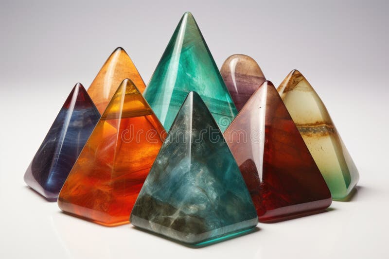 Pyramid Made of Different Colored Smooth Stones Stock Image - Image of ...