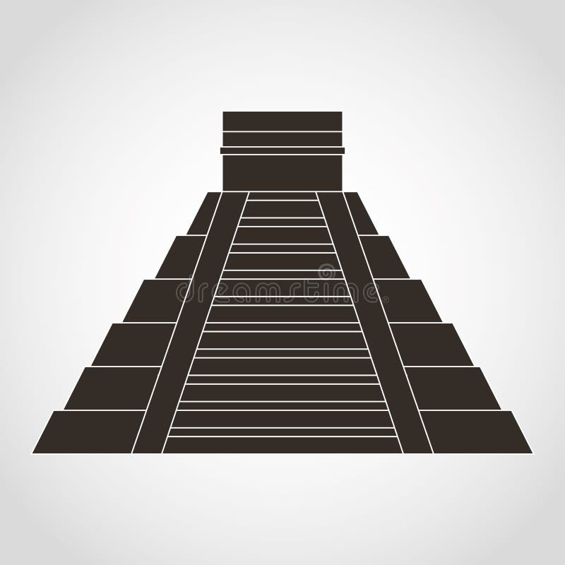 Pyramid mexican stock vector. Illustration of monument - 59187287