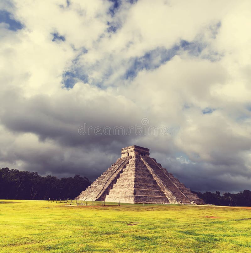 Pyramid in Mexico stock image. Image of mexico, city - 54184653