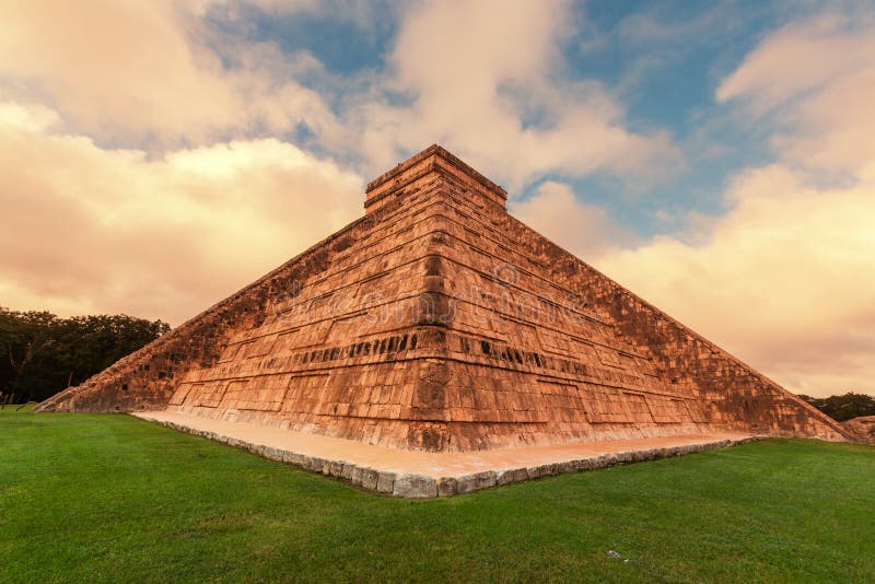 Pyramid in Mexico stock photo. Image of ruin, precolumbian - 54188032