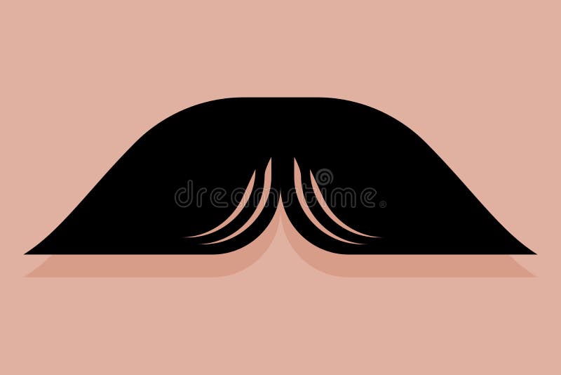 Moustache icon vector stock vector. Illustration of retro - 103883758