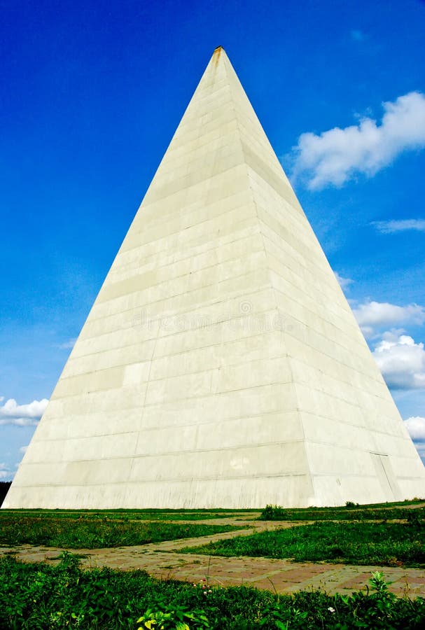 Pyramid near Moscow stock image. Image of monument, concepts - 22376055