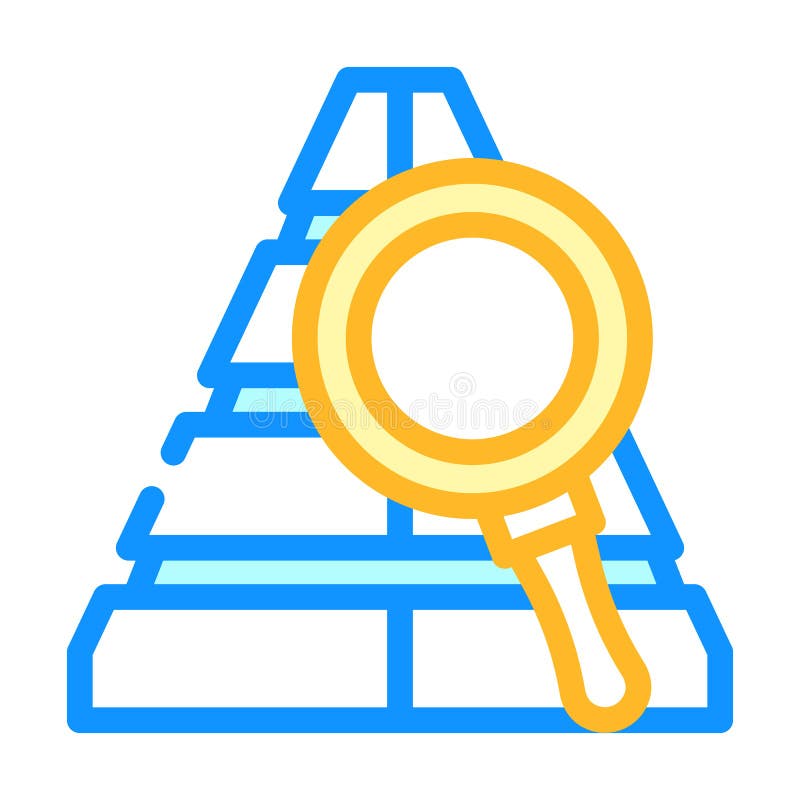 Pyramid of Needs Color Icon Vector Illustration Stock Vector ...