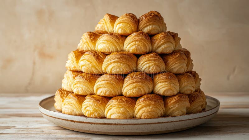 Pyramid Pastries Stacked Plate Stock Photos - Free & Royalty-Free Stock ...