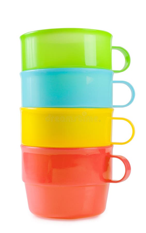 Design a Pyramid of Plastic Cups Stock Image - Image of attractive ...