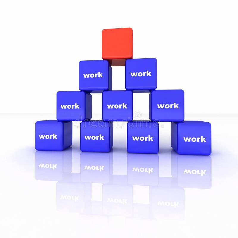 Pyramid of power stock illustration. Illustration of organization ...