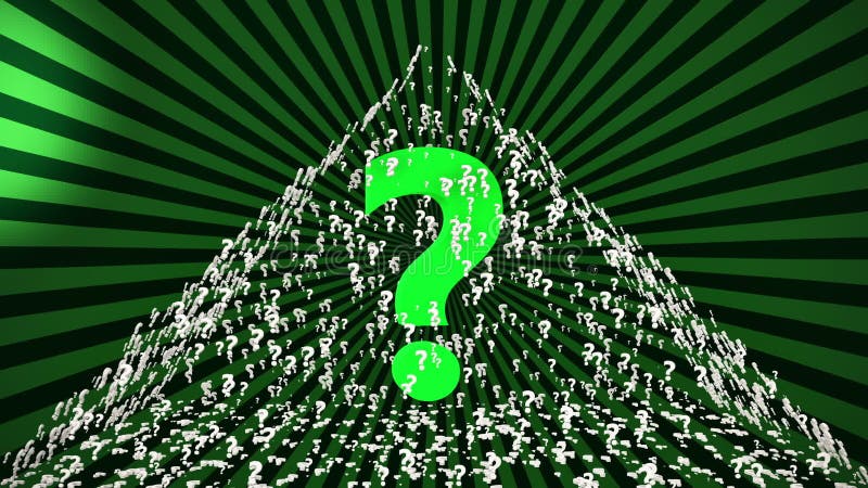 Pyramid of Question marks stock video. Video of problem - 42528211