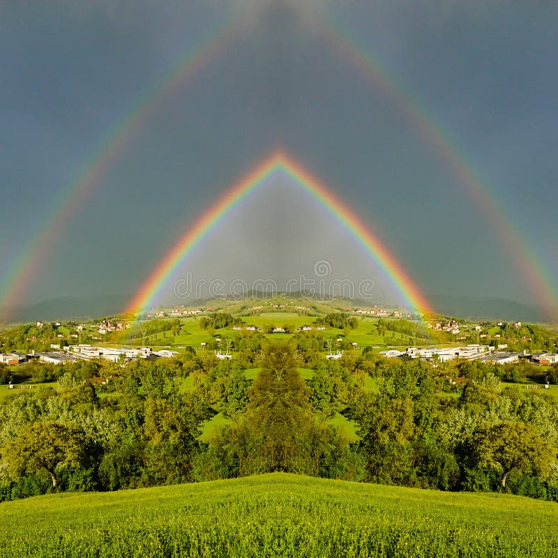 Pyramid Rainbow Abstract Art Background Stock Image - Image of abstract ...