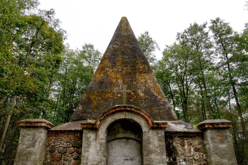 Pyramid of Rapa stock image. Image of prussia, masuria - 83656163