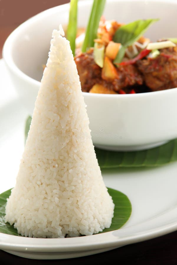 Pyramid rice asian food stock photo. Image of main, boiled - 15390906