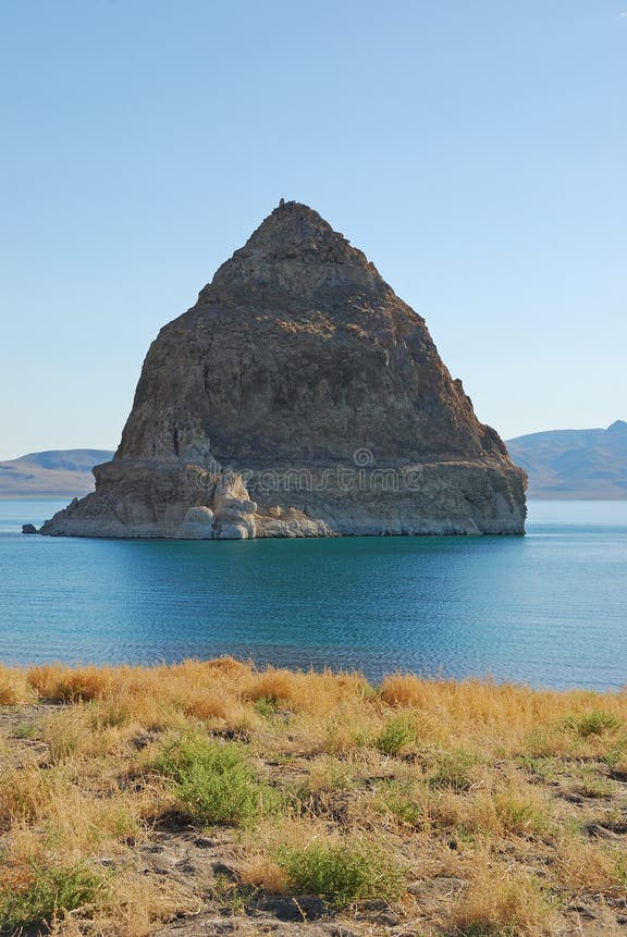Pyramid Rock stock image. Image of tufa, anaho, reservation - 24564131