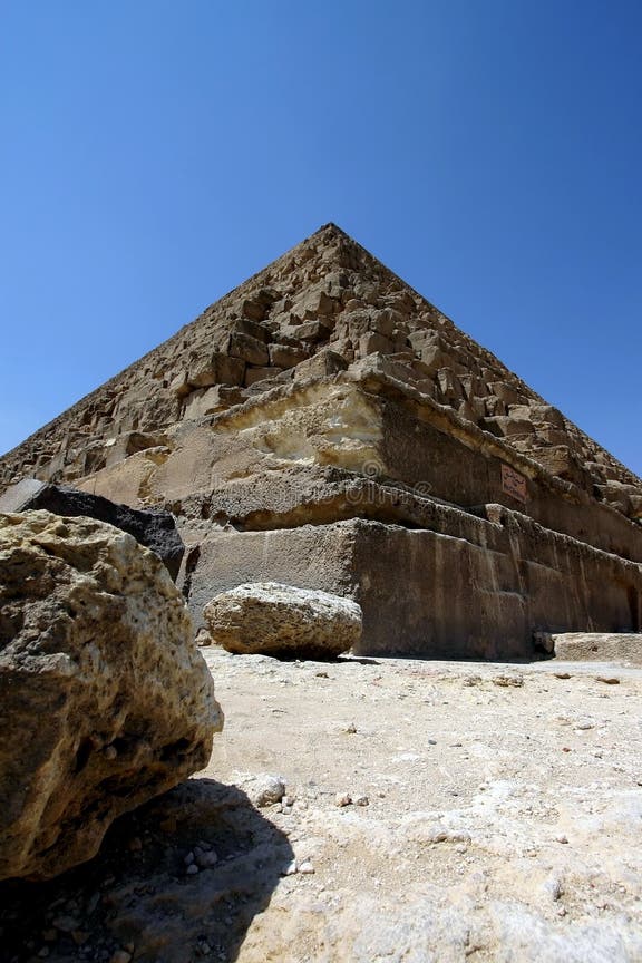 Pyramid and rock stock image. Image of escape, archeology - 754483