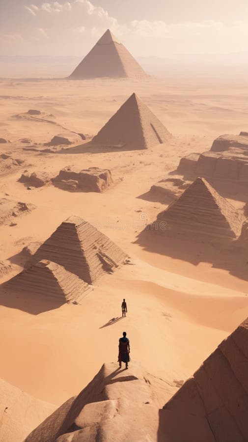 Pyramid S of Egypt 8K Wallpaper Stock Illustration - Illustration of ...