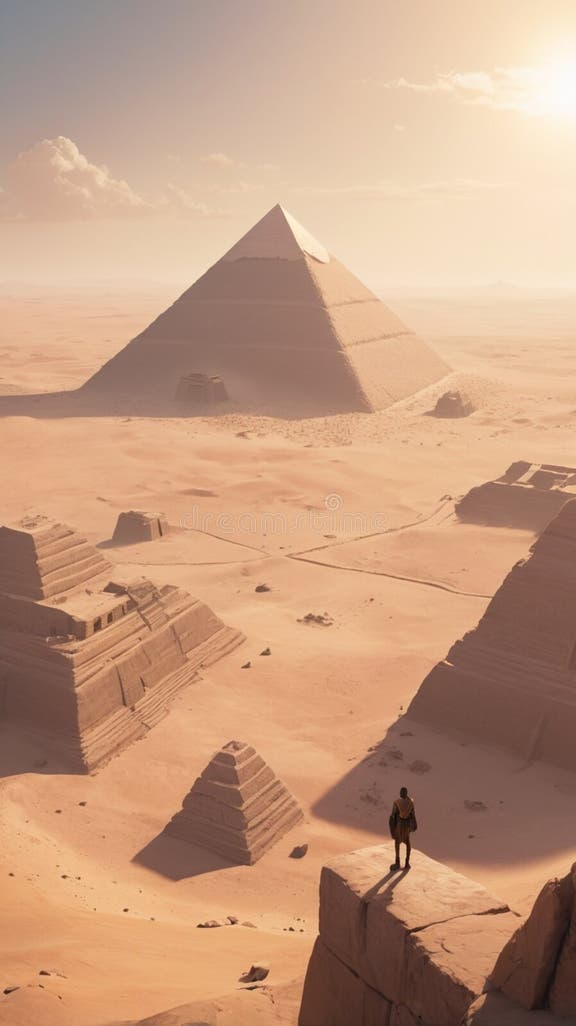 Pyramid S of Egypt 8K Wallpaper Stock Illustration - Illustration of ...