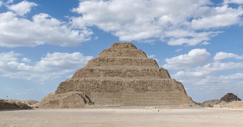 The Pyramid of Sakkara in Cairo. the First Pyramid of Egypt Stock Photo ...