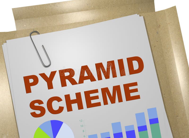PYRAMID SCHEME concept stock illustration. Illustration of community ...