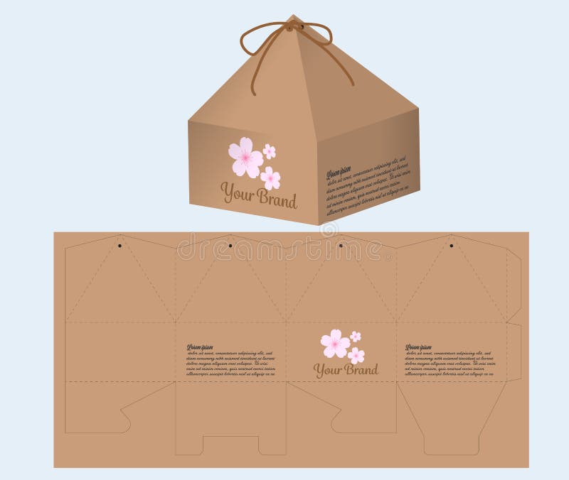 Pyramid Shape Box Die Cut Stock Illustrations – 27 Pyramid Shape Box ...