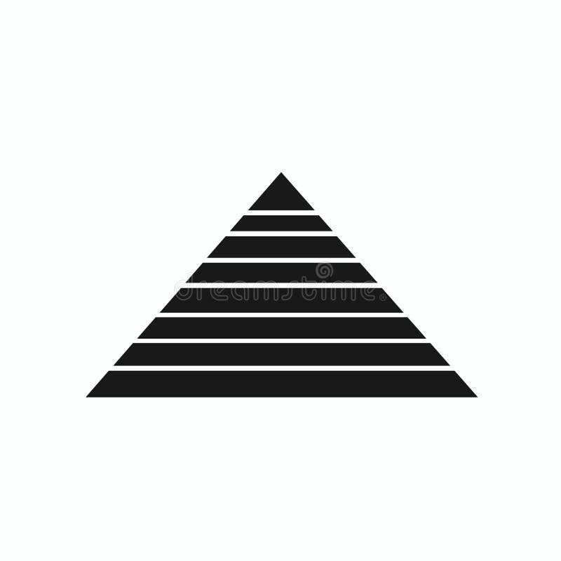 Pyramid Shape with Horizontal Lines Representing a Modern Design ...