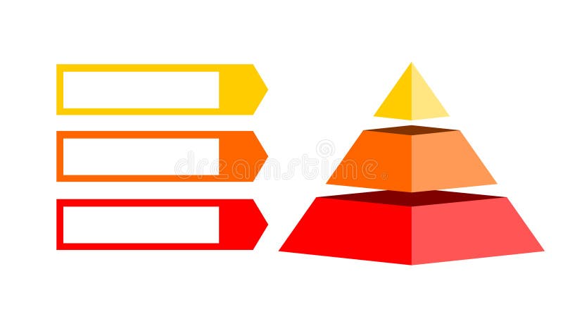 Pyramid Three Layers Isolated Stock Illustrations – 45 Pyramid Three ...
