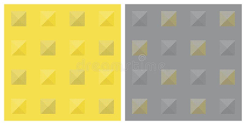 Pyramid Shape Pixel Point Yellow Gray Top View Stock Vector ...