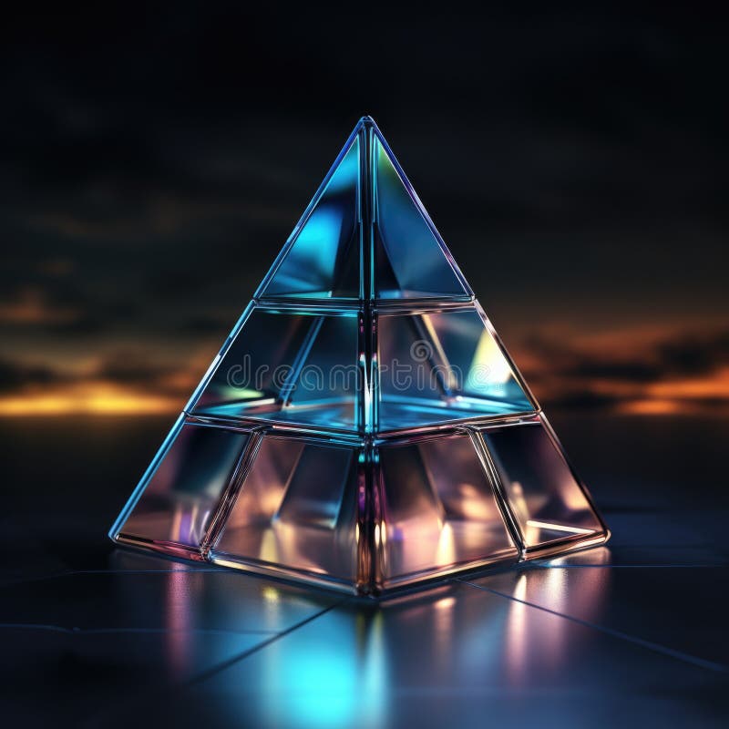 A Pyramid-shaped Modern Timeline Infographic Template Divided into Five ...