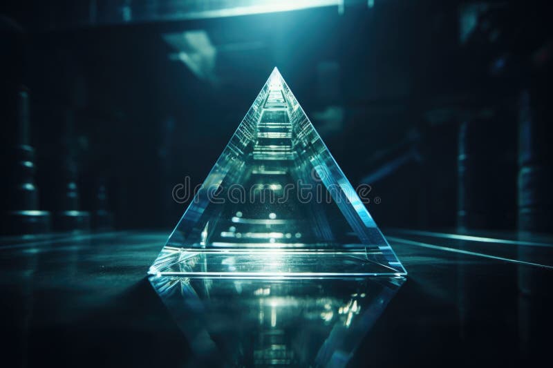 Pyramid Shaped Object Sitting Top Table Stock Photos - Free & Royalty ...