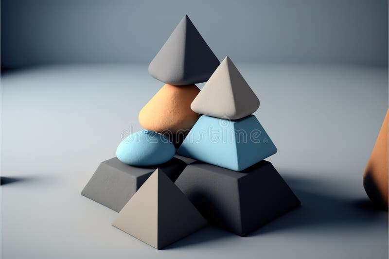 Pyramid-shaped Stone Piles. Zen Balance, Minimalism, Harmony and Peace ...