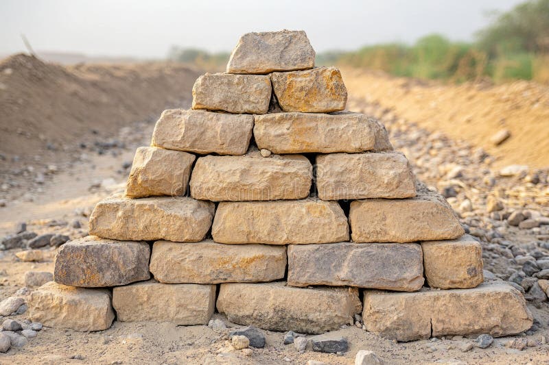 Pyramid-shaped Structure Crafted from Rectangular Stones Evokes the ...