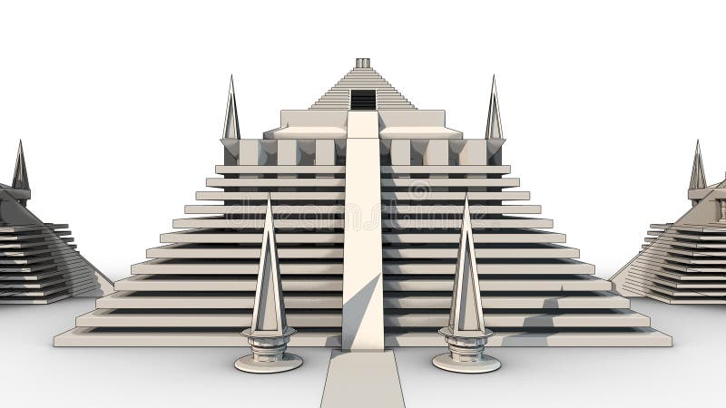 Pyramid Sketch stock illustration. Illustration of palace - 27407178
