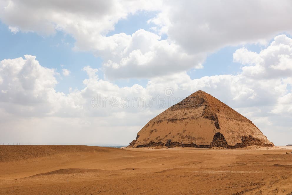 This is the Pyramid of Snefru in Dashur. Egypt Stock Image - Image of ...