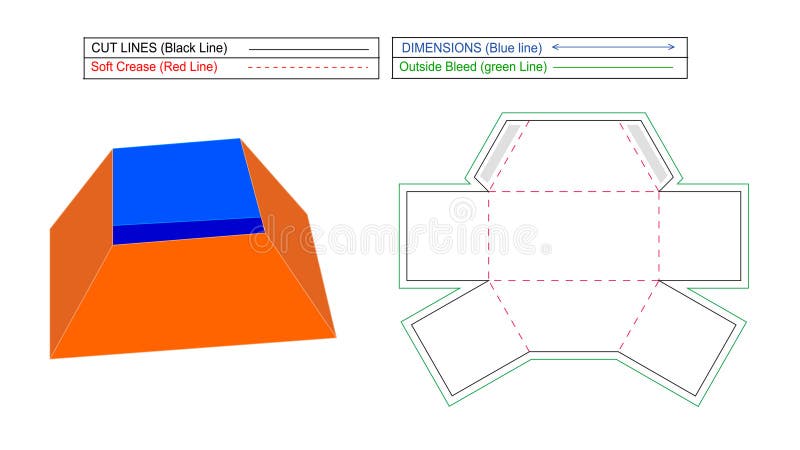 Pyramid Soap Box, Paper Soap Box Editable Die Line Template and 3D ...