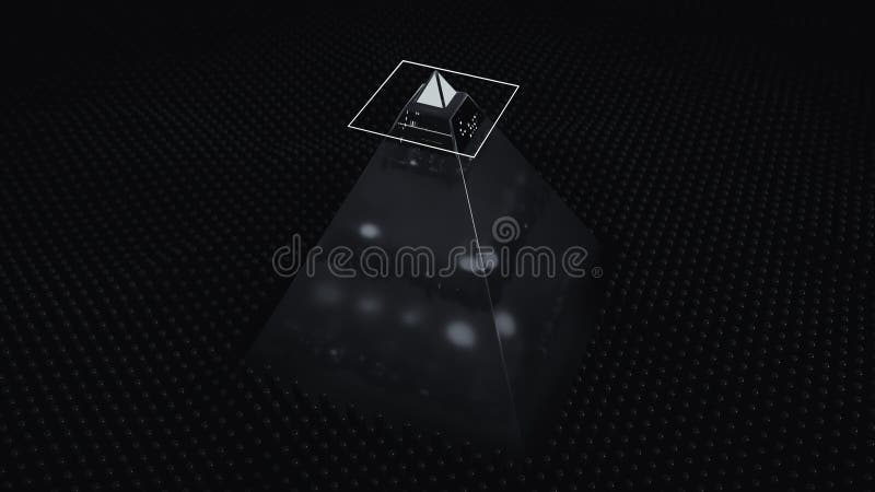 Pyramid Sta Digitalizzando L'illustrazione Rendering 3D Della Matrice ... Pyramid Sta Digitalizzando L'illustrazione Rendering 3D Della Matrice ...