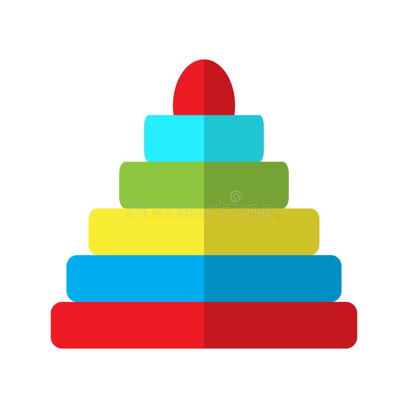 Pyramid stack stock vector. Illustration of stack, play - 94480033