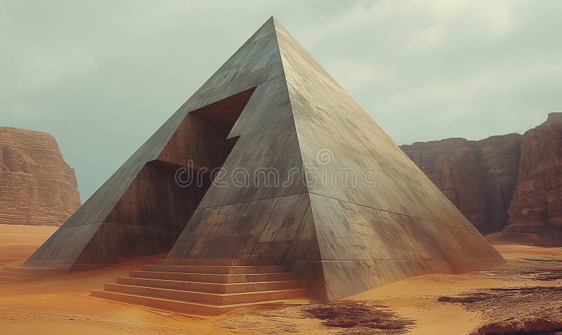 Pyramid Standing Tall in Desert Stock Photo - Image of egypt ...