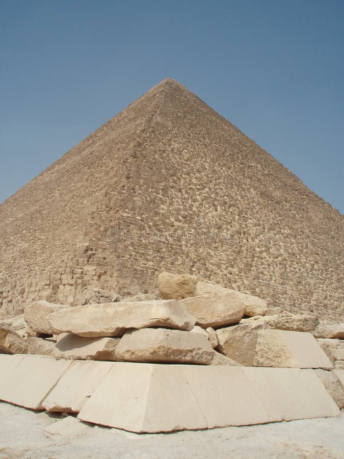 Pyramid and the stones stock image. Image of arab, egypt - 8342179