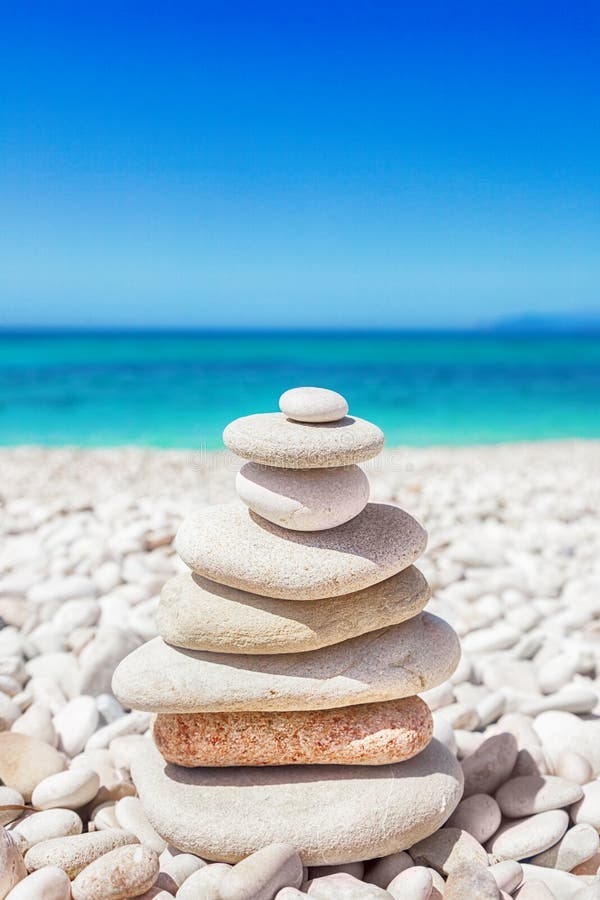 Stones on the beach stock photo. Image of stone, relaxation - 157983870