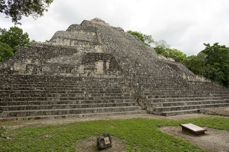 Becan Archaeological Site in Mexico Stock Image - Image of outdoors ...