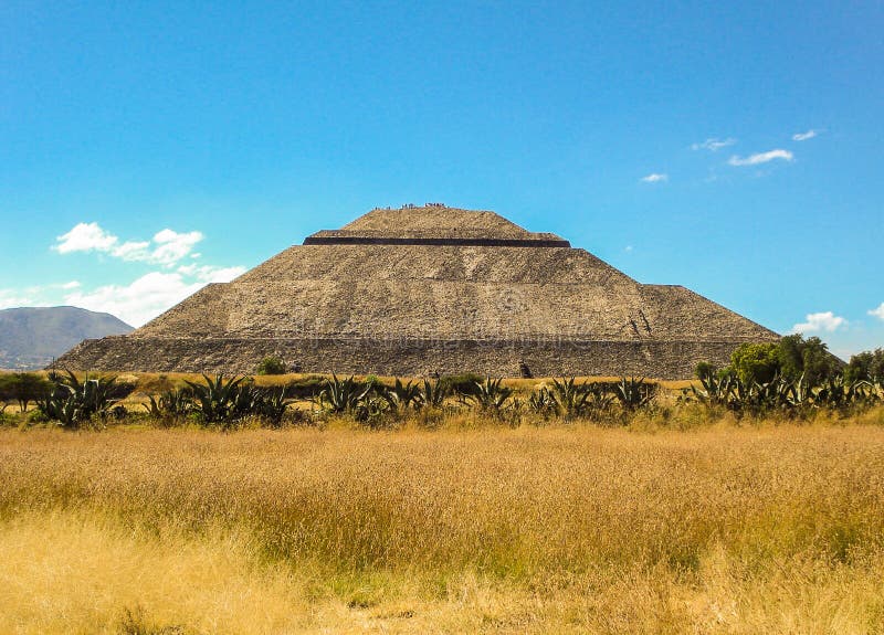 The Pyramid of the Sun stock photo. Image of city, ancient - 67736828