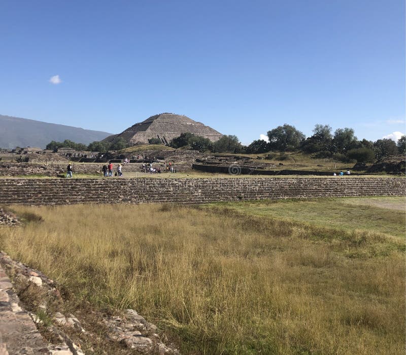 The Pyramid of the Sun, Largest Building in Teotihuacan, Mexico Stock ...
