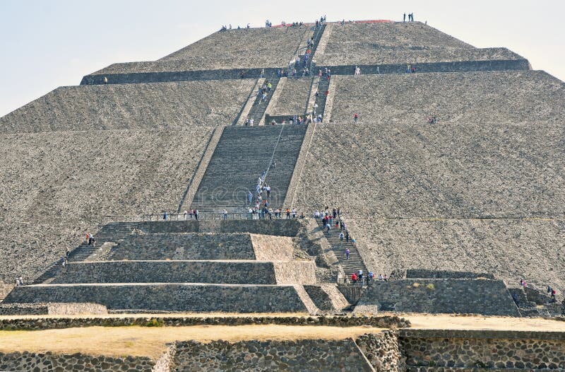 Pyramid of the Sun, Mexico stock photo. Image of aztec - 39863840