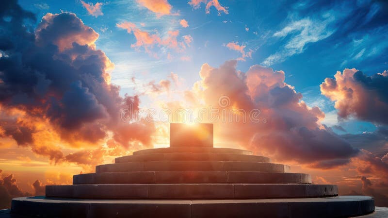 A Pyramid with a Sun Shining on it Stock Illustration - Illustration of ...