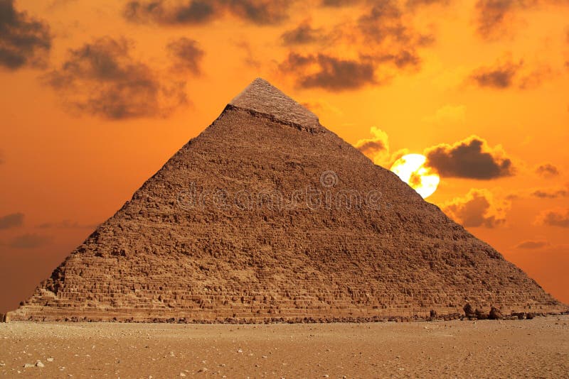 The Pyramids at Giza in Egypt Stock Photo - Image of egyptian, cairo ...