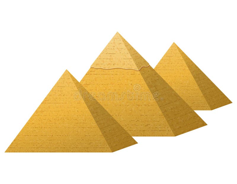 Pyramid Symbol of Ancient Egypt Vector Illustration Stock Vector ...