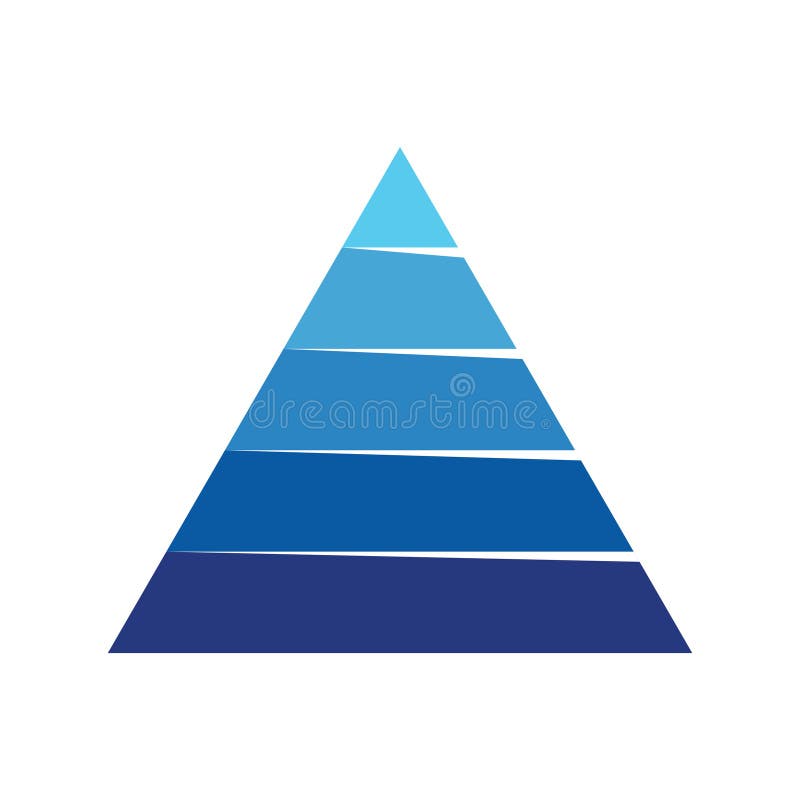 Pyramid Symbol Icon Isolated Vector Illustration Stock Vector ...