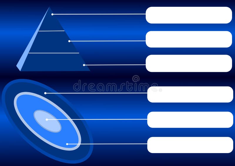 Pyramid Template and Target Stock Illustration - Illustration of white ...